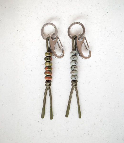Beaded Key Knot - Olive | Campbell Cole