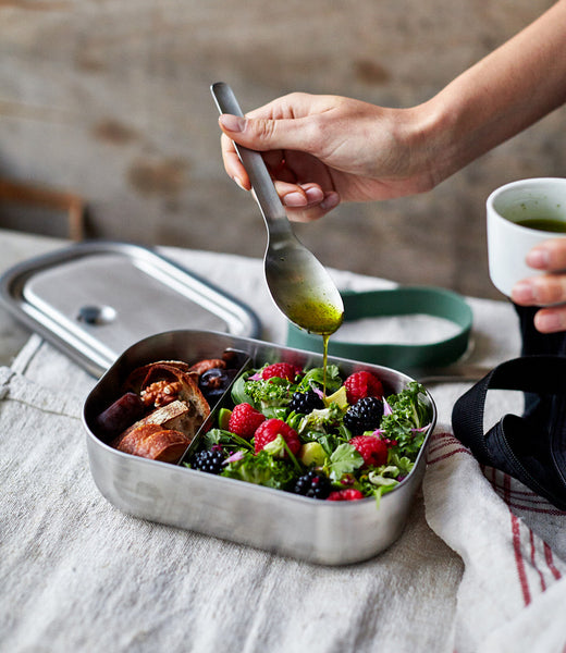 Black + Blum - Stainless Steel Lunch Box - Large, 1 Litre - Olive ...